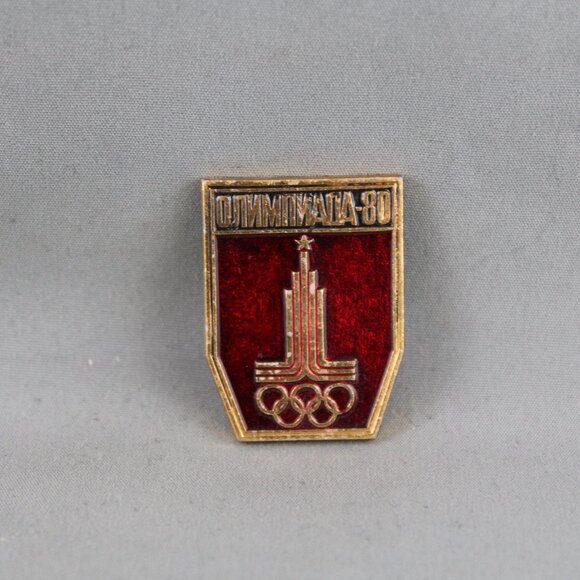 Accessories | 198 Moscow Summer Olympics Pin Event Logo Hexahedron ...